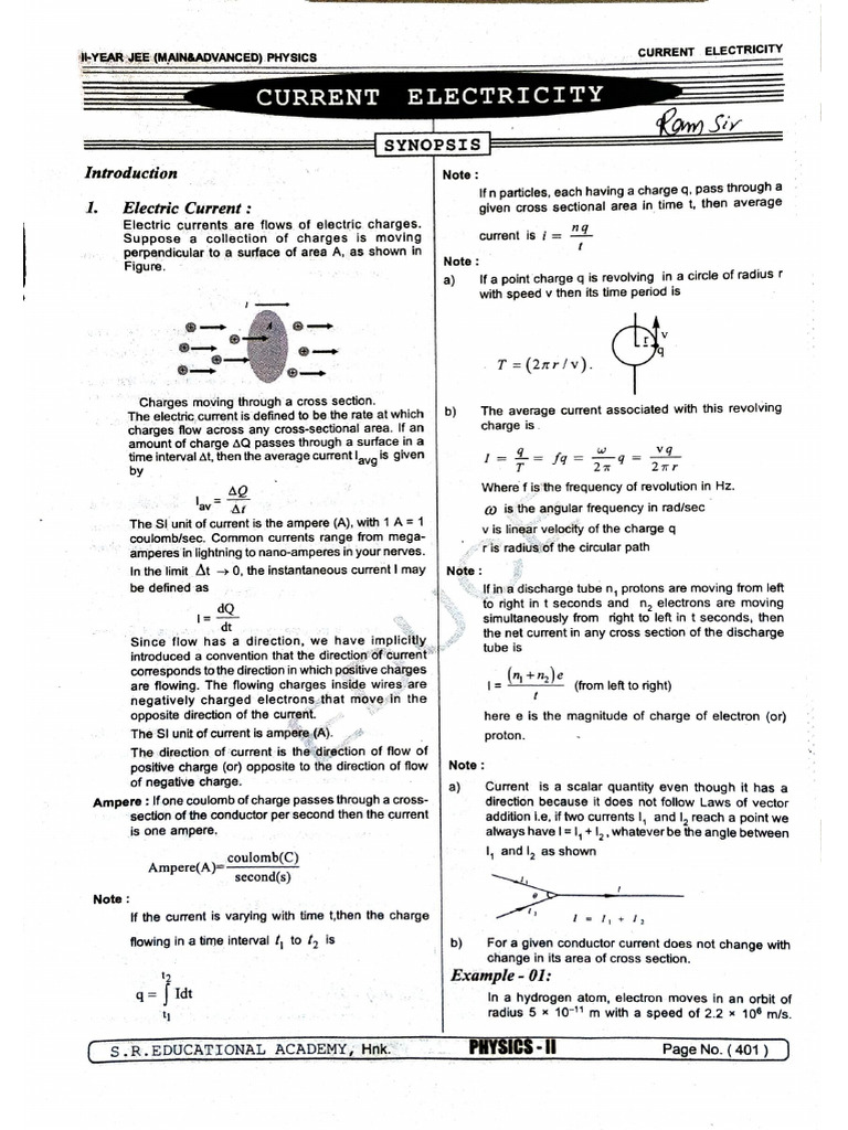 1.6.current Electricity | PDF