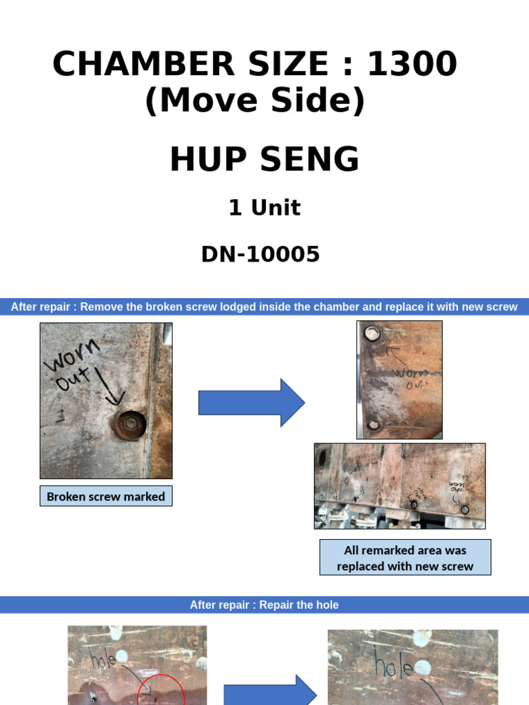 After Repair Chamber 1300 (Move Side) | PDF