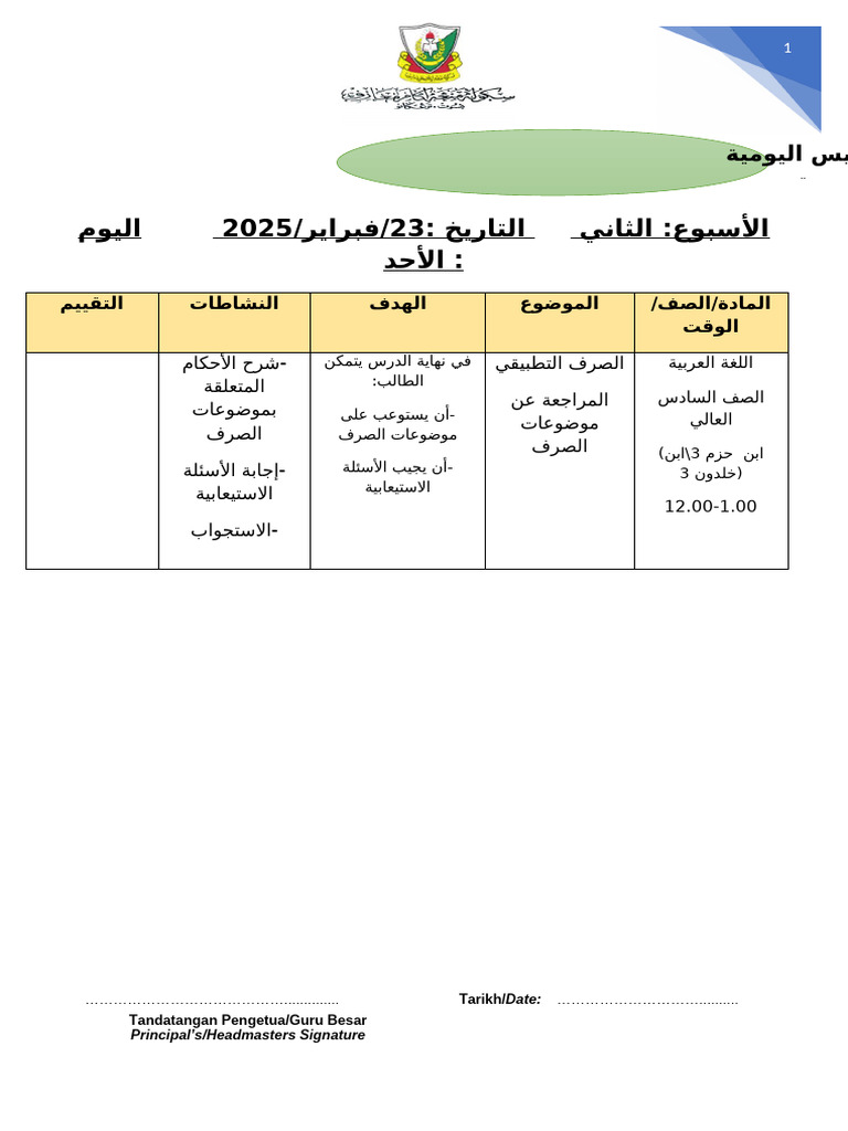 RPH B Arab STPM M 2 2025 | PDF