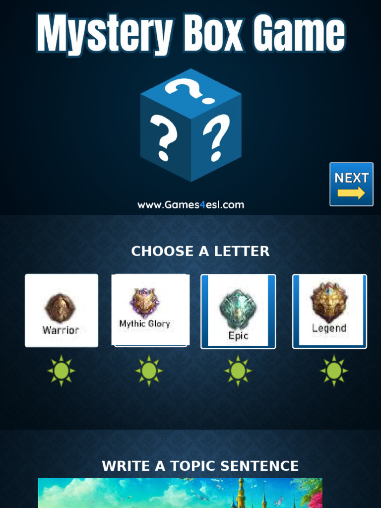 Mystery Box Game Template 1 | PDF