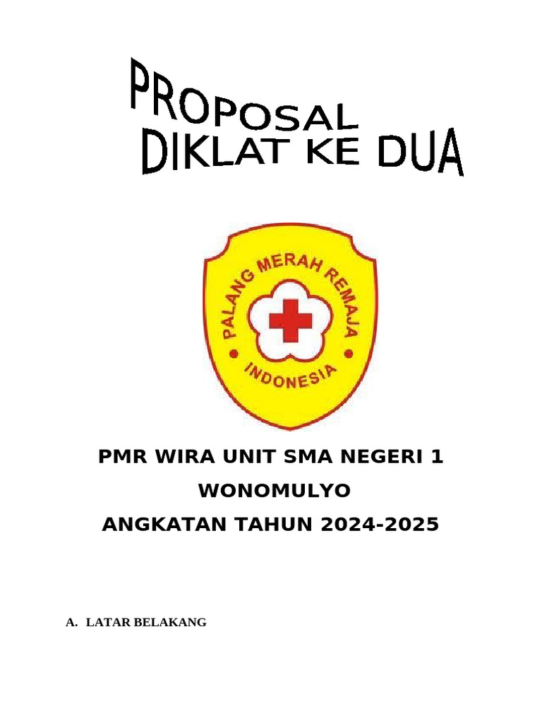 Proposal Diklat 2 PMR THN 2025 | PDF