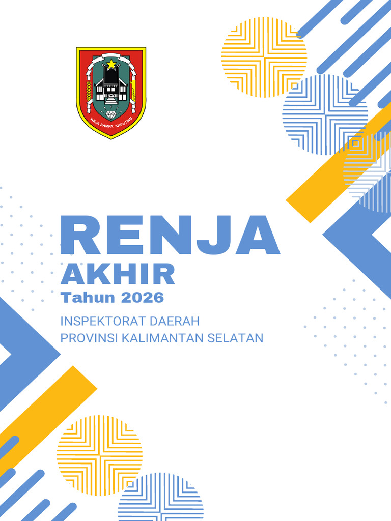 Cover Laporan Renja 2026 v3 | PDF