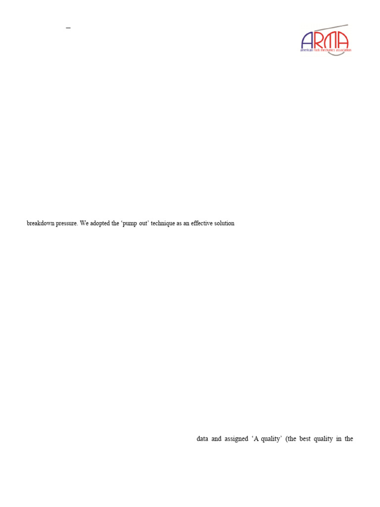 ARMA24 954 Unconventional Microfrac Pumpout Manuscript | PDF ...
