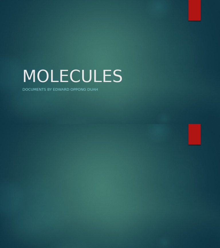 Molecules | PDF
