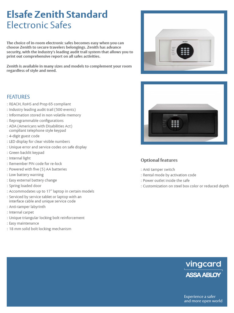 Product Sheet Elsafe Standard English | PDF | Laptop | Usb