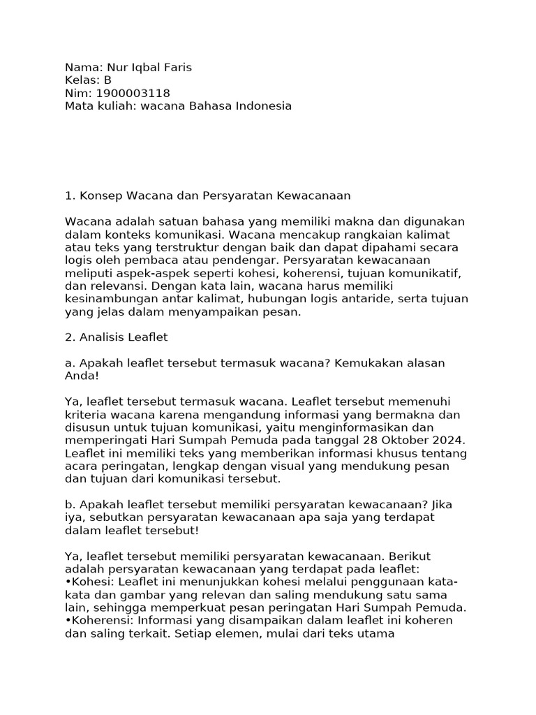 Uts Wacana Pembelajaran | PDF