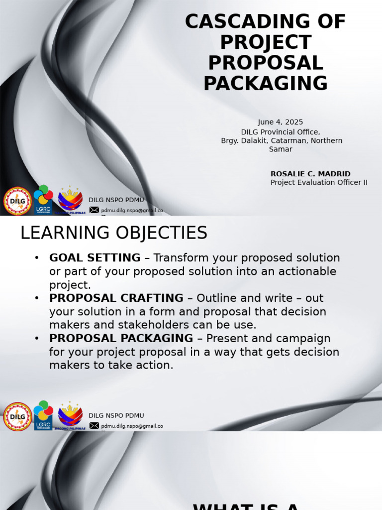 01 - Cascading of Project Proposal Packaging | PDF | Evaluation