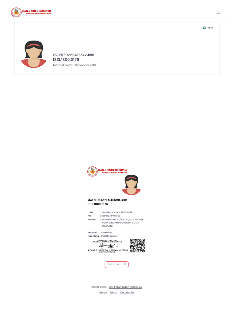 IBI - Ikatan Bidan Indonesia | PDF
