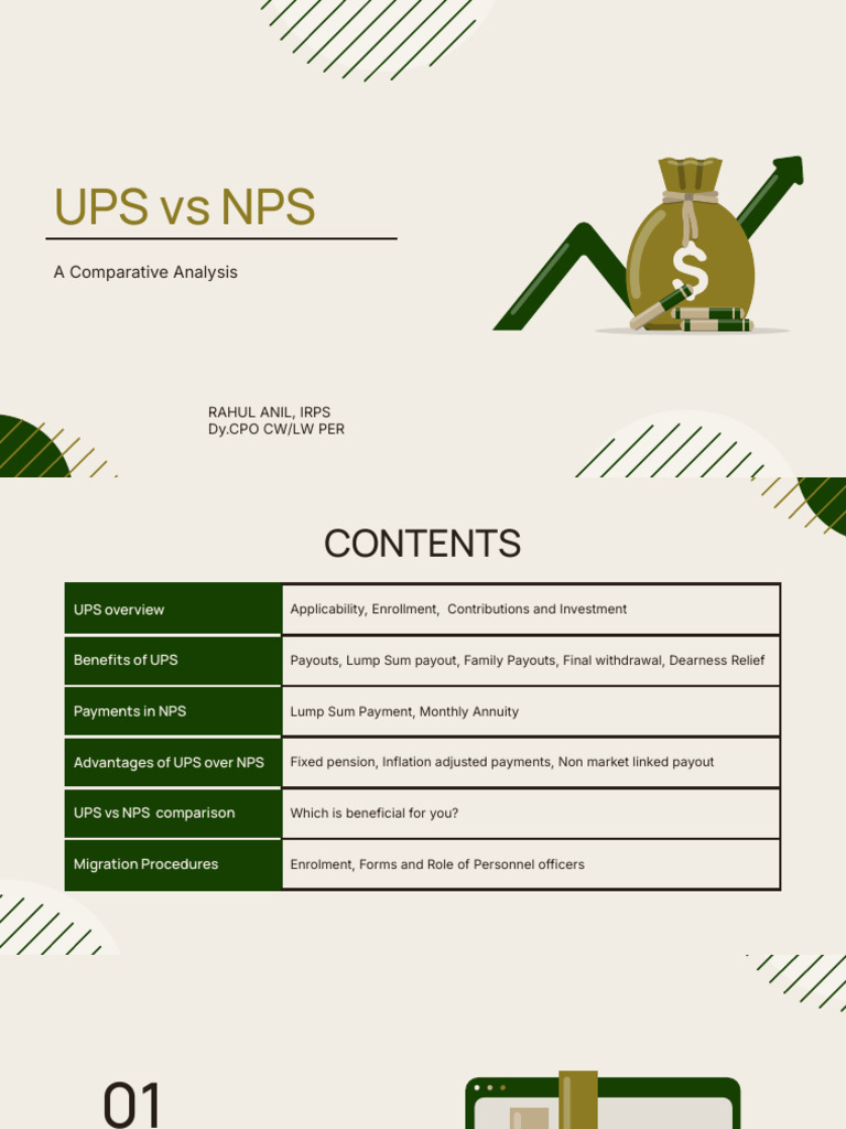 UPS vs NPS: Key Differences Explained | PDF | Pension | Financial Services