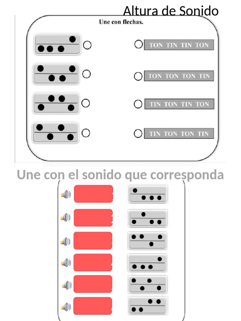Altura de Sonido Ejercicios | PDF