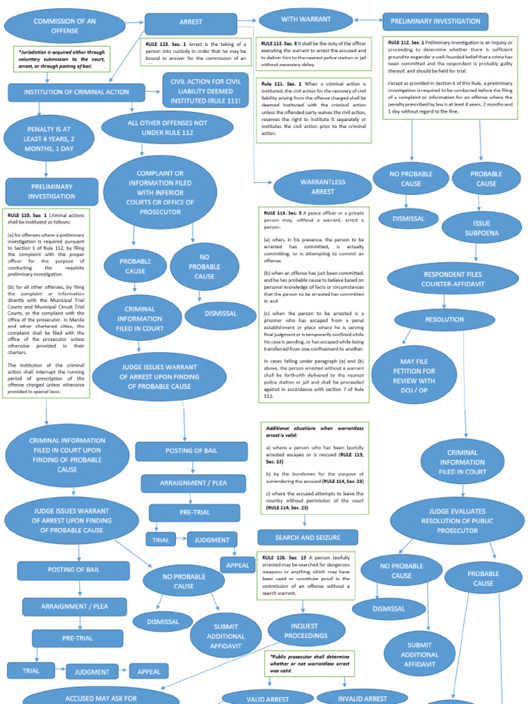 Criminal Procedure Flowchart | PDF