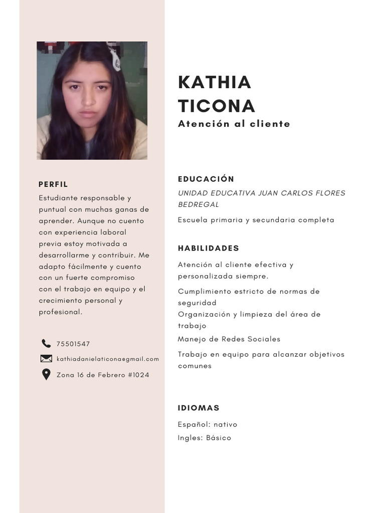 White Simple Student CV Resume - 20250416 - 165226 - 0000 | PDF