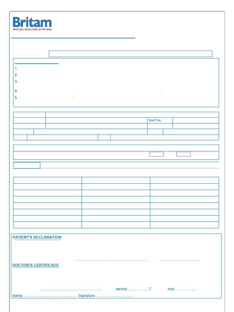 Britam Outpatient Claims | PDF | Patient | Physician