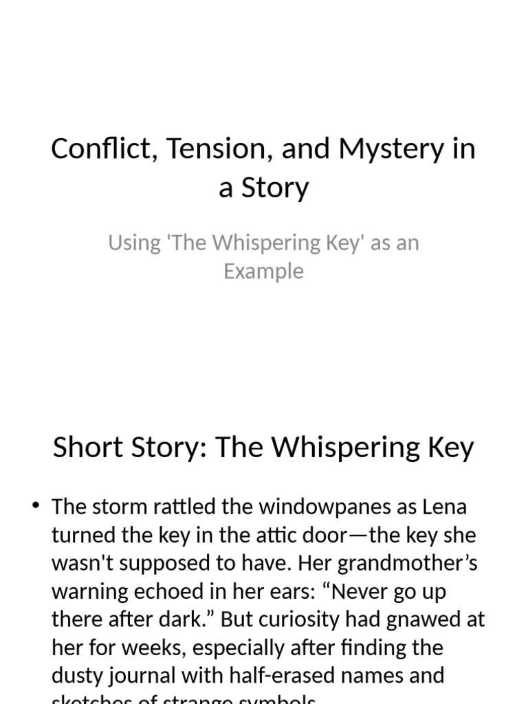 Conflict Tension Mystery Story | PDF