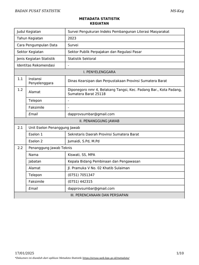 Survei Pengukuran Indeks Pembangunan Literasi Masyarakat - Dinas Kearsipan Dan Perpustakaan Porv ...