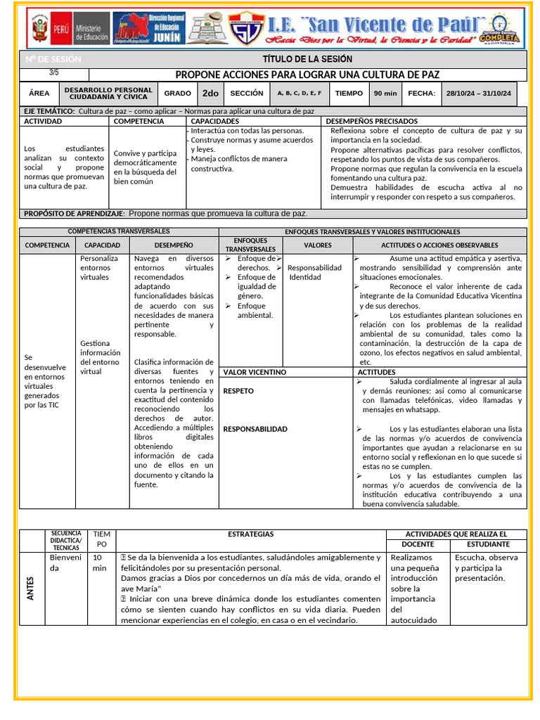 2do - DPCC - Ivbim - Sem 3 | PDF | Psicología Social | Ciencias del comportamiento