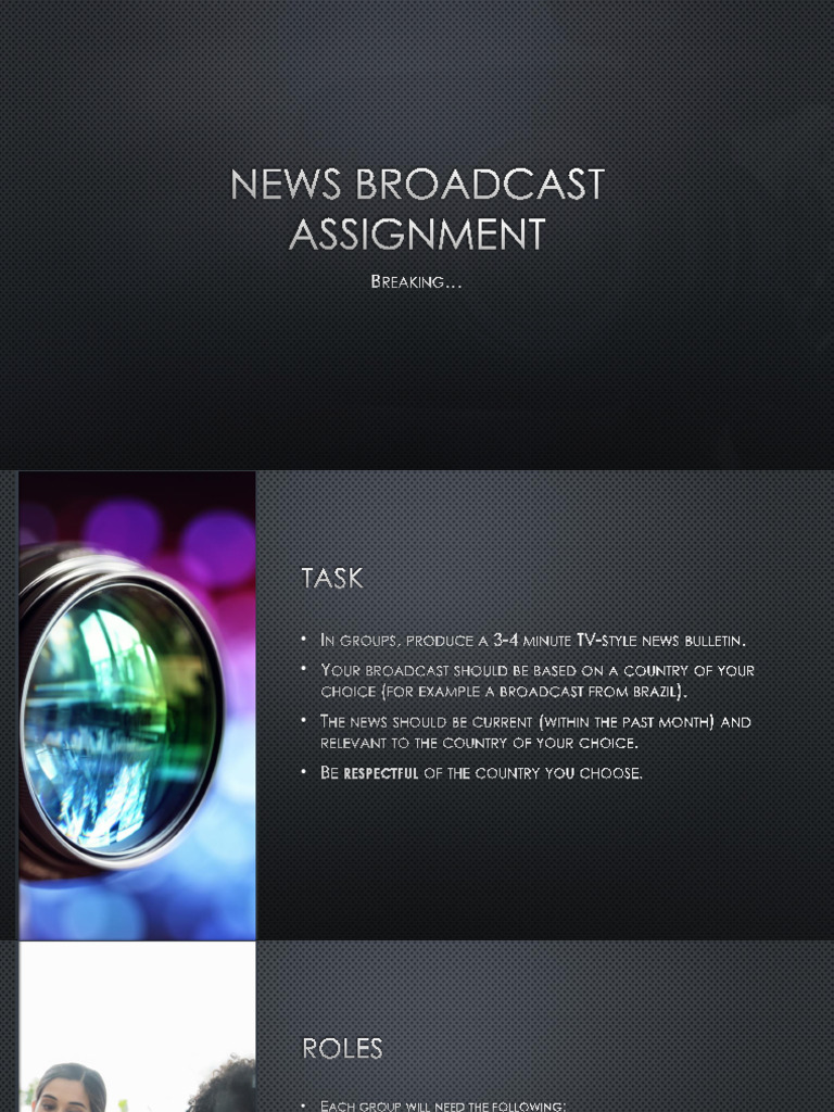 News Broadcast Assignment 2025 | PDF | News | News Broadcasting
