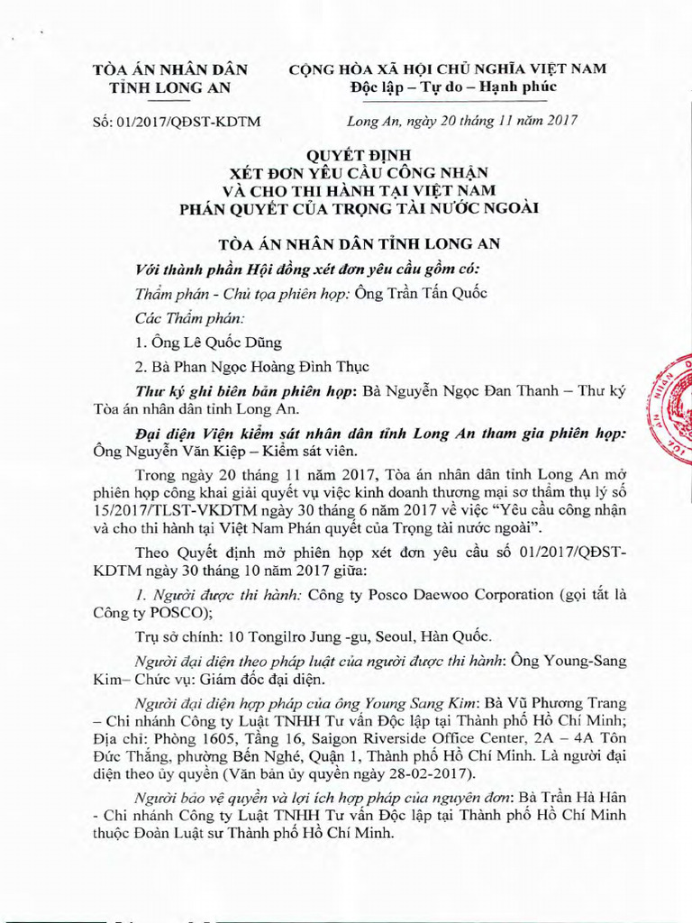 First Instance Judgment - Vne | PDF