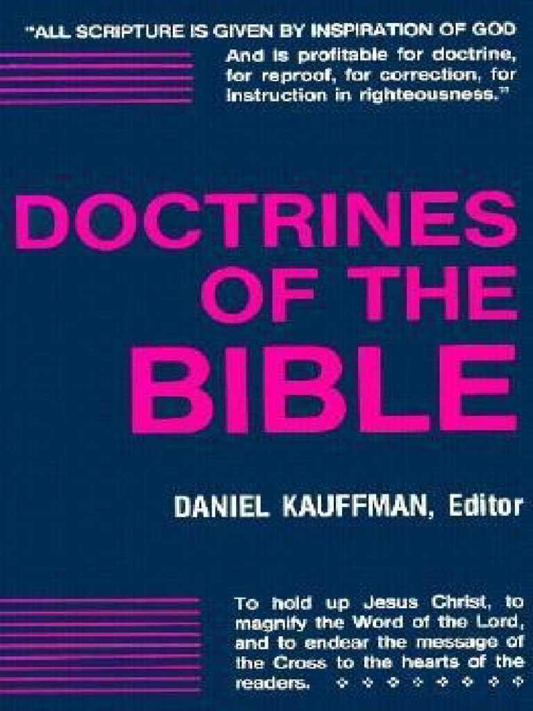 Doctrines of The Bible (Daniel Kauffman (Kauffman, Daniel) ) (Z-Library) | PDF | Salvation | Jesus