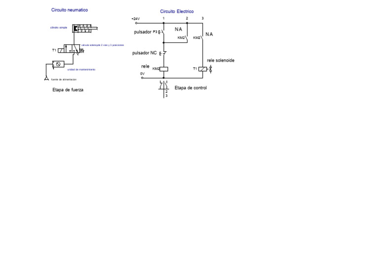 Circuito Neumatico y Electrico | PDF