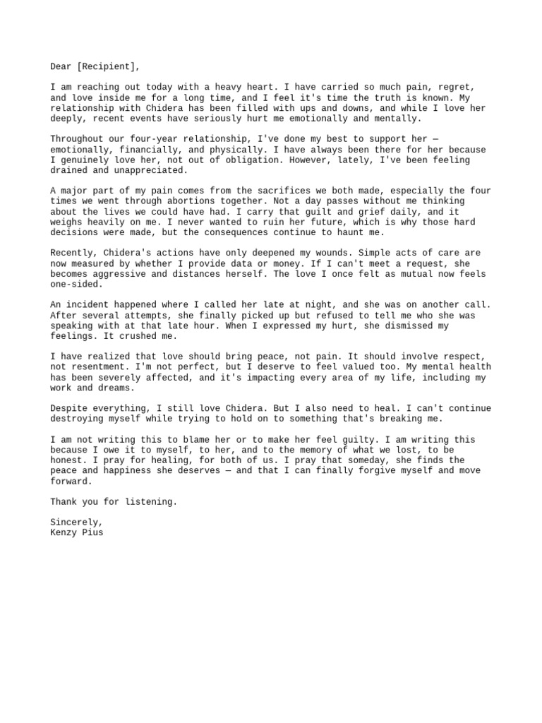 Full Conversation Letter | PDF