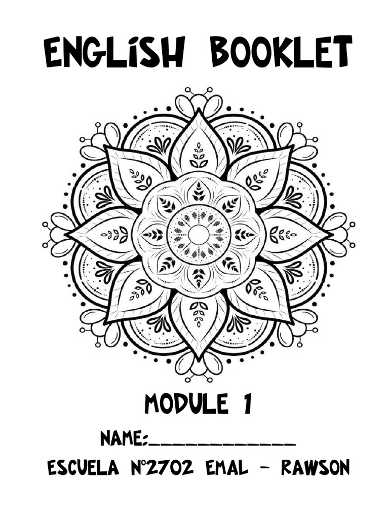 English Booklet - Module 1 - 2025 | PDF | Noun | Adjective