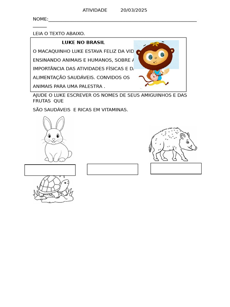 ATIVIDADE 20 burburinho | PDF