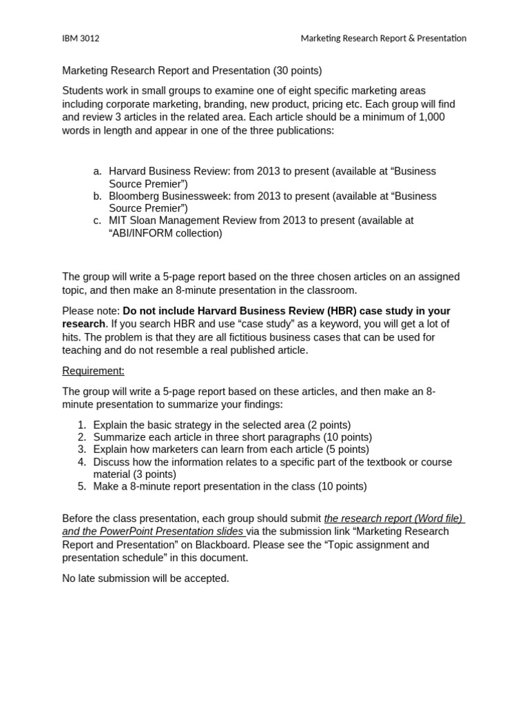 Marketing Research Project | PDF