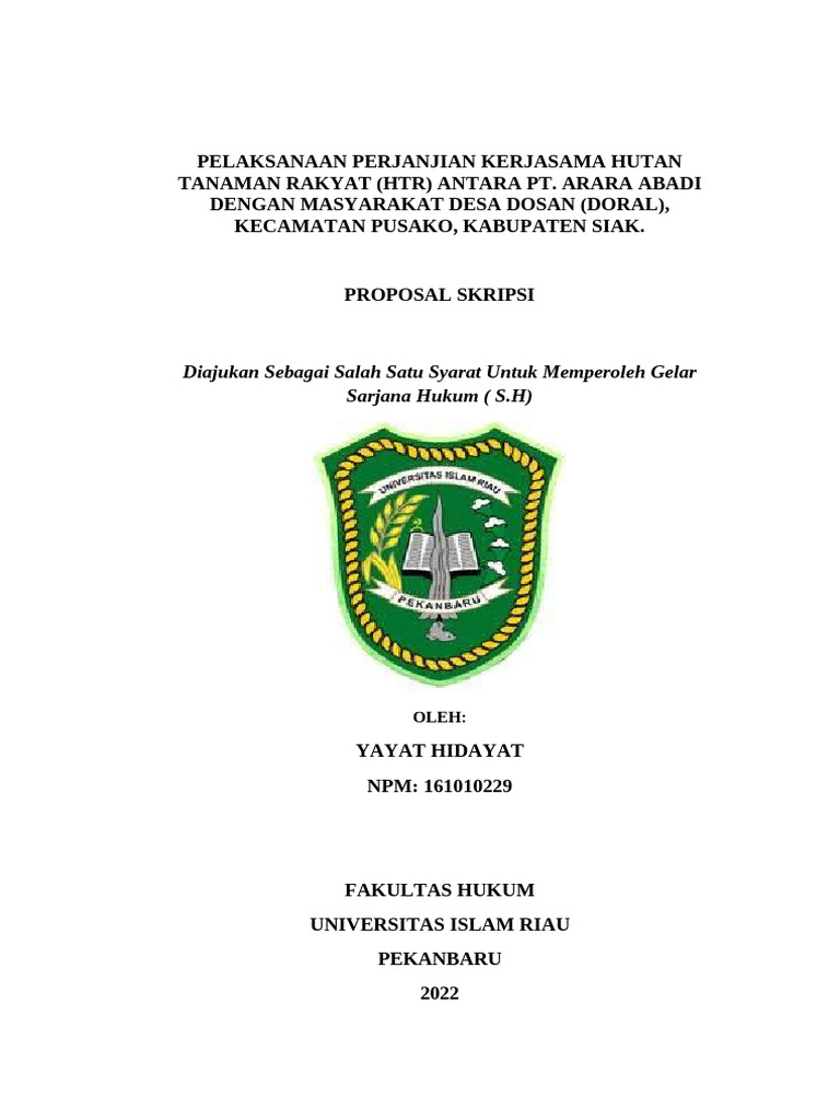 Contoh Proposal | PDF