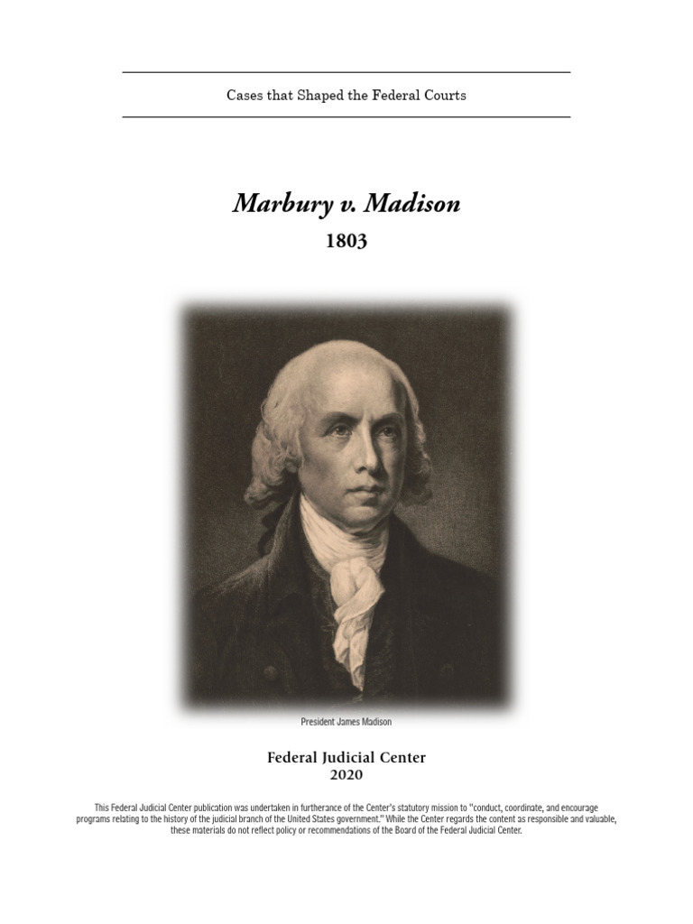 Marbury_0 | PDF | Supreme Court Of The United States | Marbury V. Madison