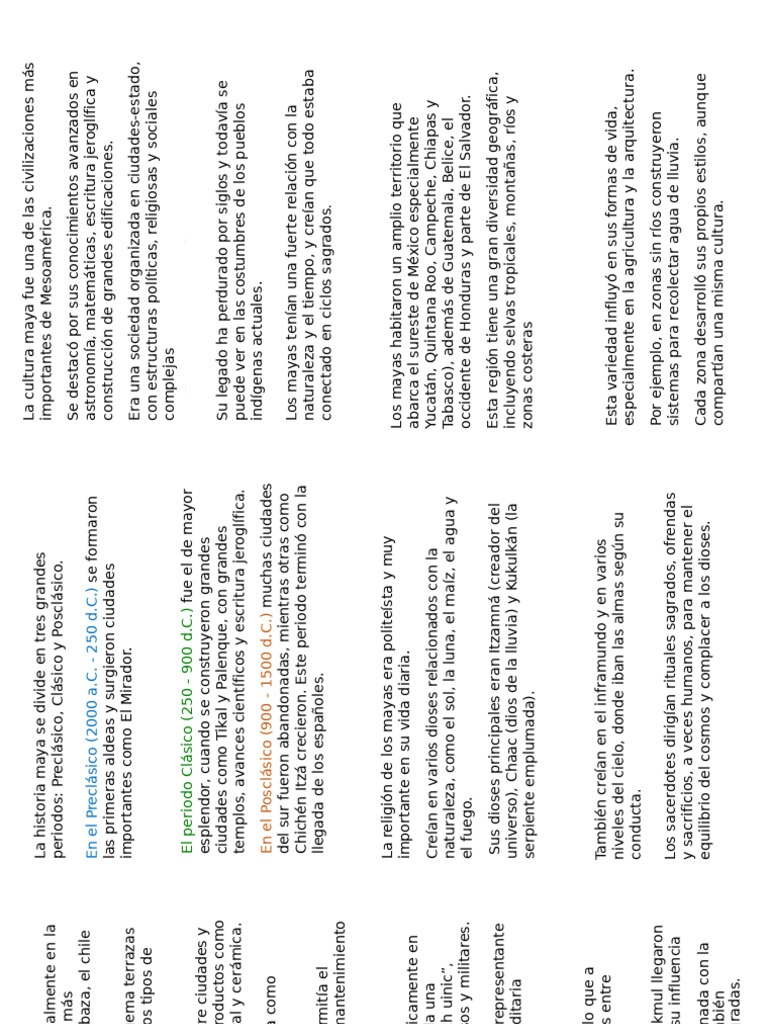 Texto Mayas | PDF | Civilización maya | Mesoamérica