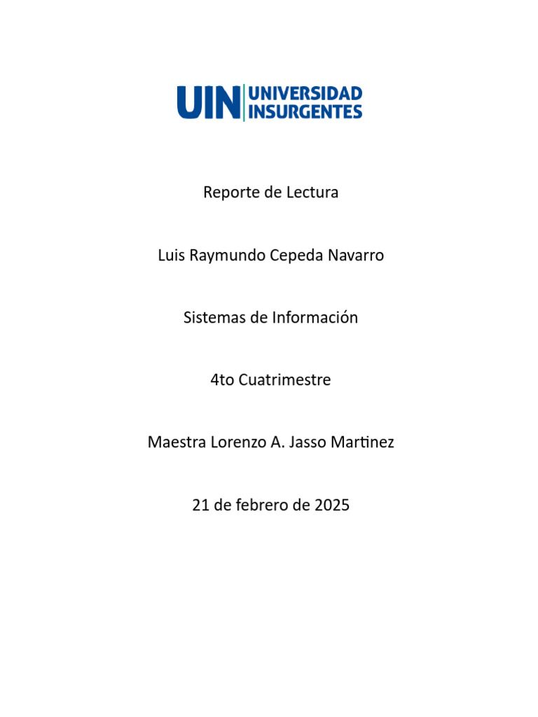 Luis Cepeda Reporte | PDF