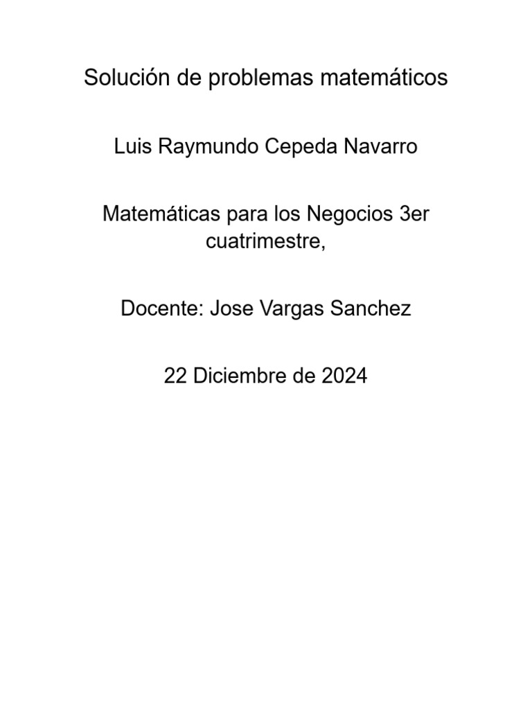 Cepeda Luis ResolucionDeProblemas | PDF
