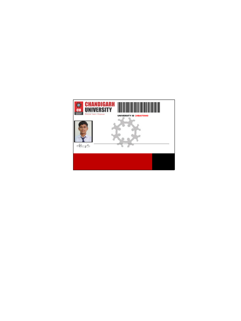 Virtual ID Card 24BAI70940 | PDF