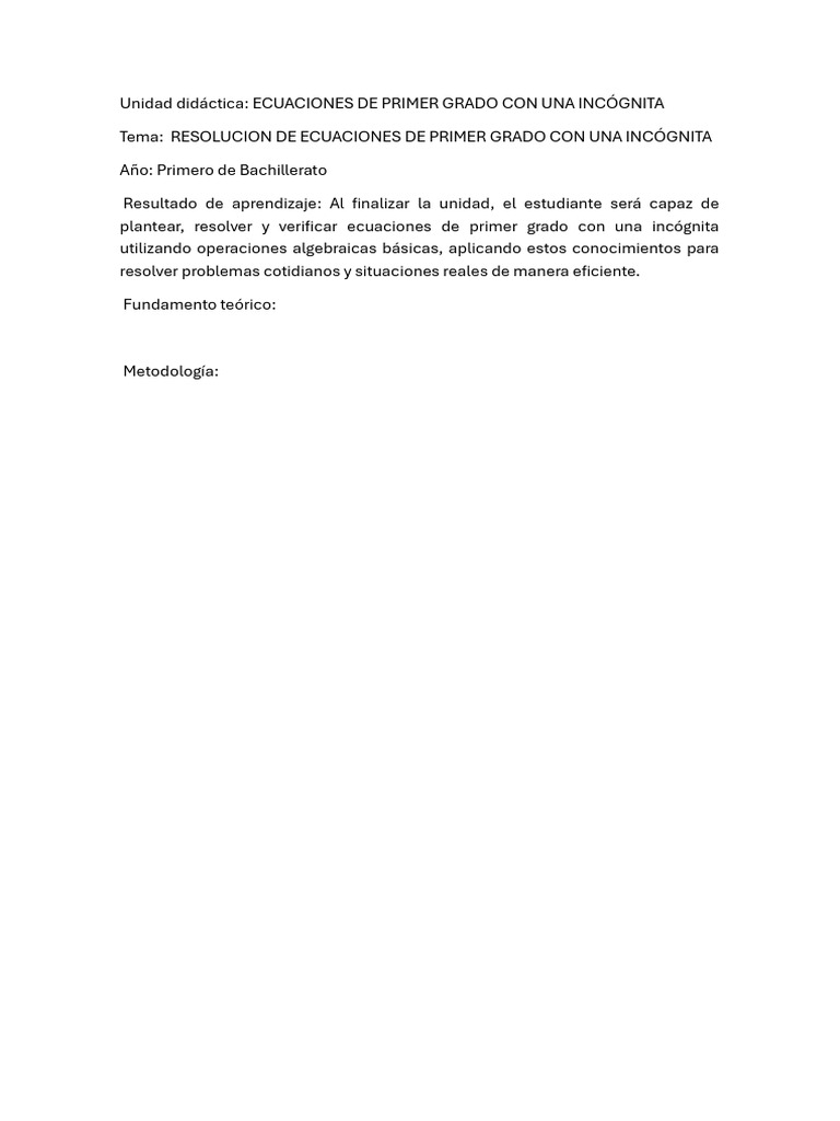 Unidad Didáctica DEBER | PDF