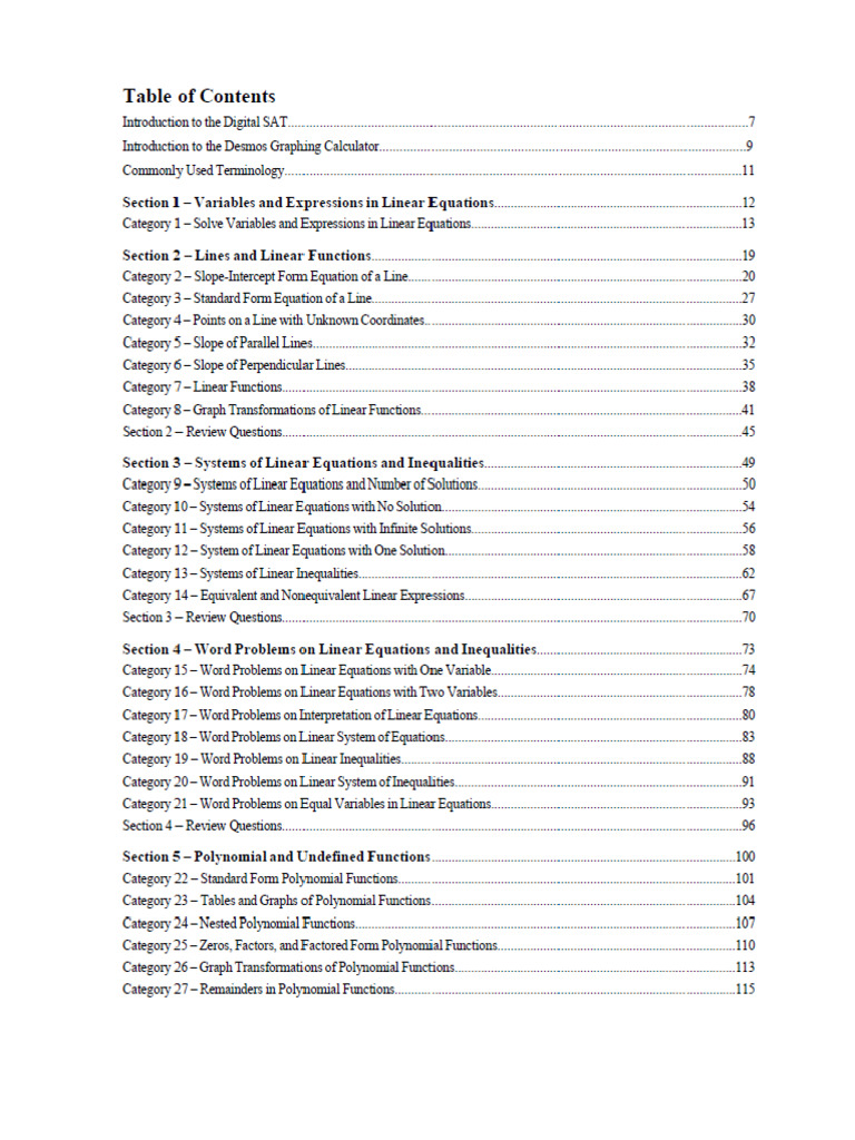 Jpeg Toc Digital Sat Math | PDF