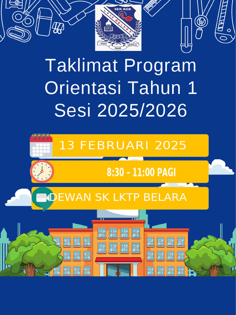 Buku Program Majlis Orientasi Tahun 1 2025 - 2026 | PDF