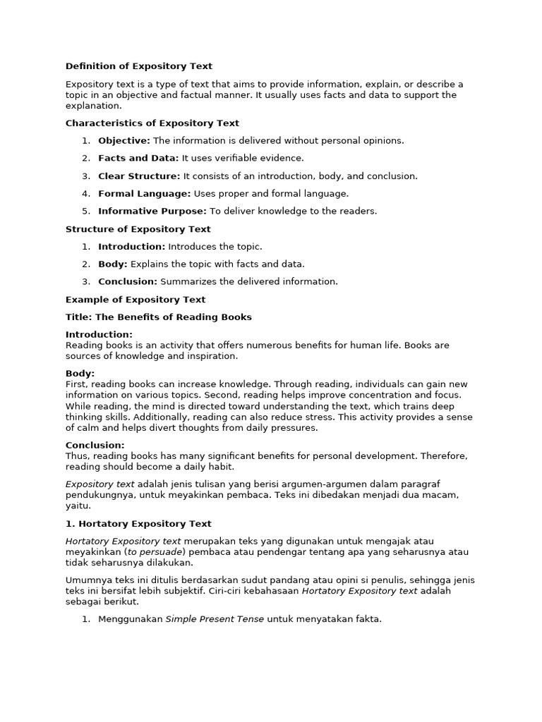 Definition of Expository Text | PDF | Thought | Knowledge