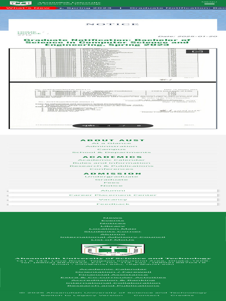 Ahsanullah University of Science and Technology | PDF | Higher Education | Academia