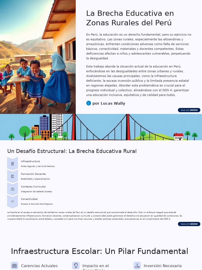 La Brecha Educativa en Zonas Rurales Del Peru | PDF | Enseñando ...