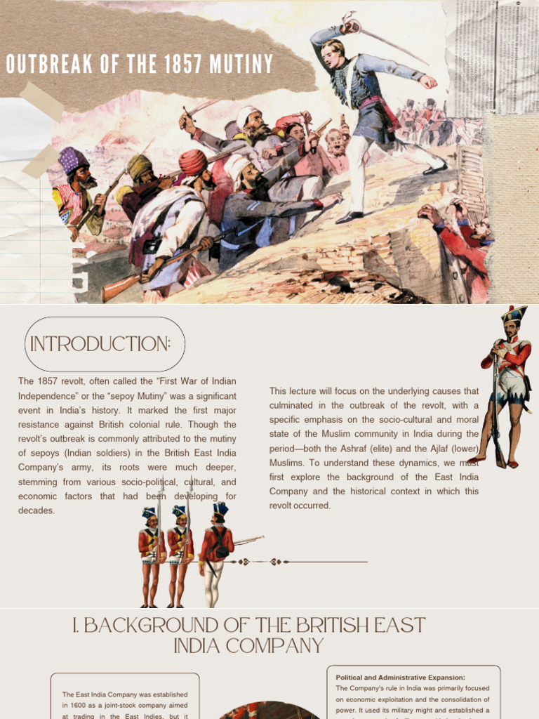 Outbreak of The 1857 Mutiny | PDF | Indian Rebellion Of 1857 | British ...