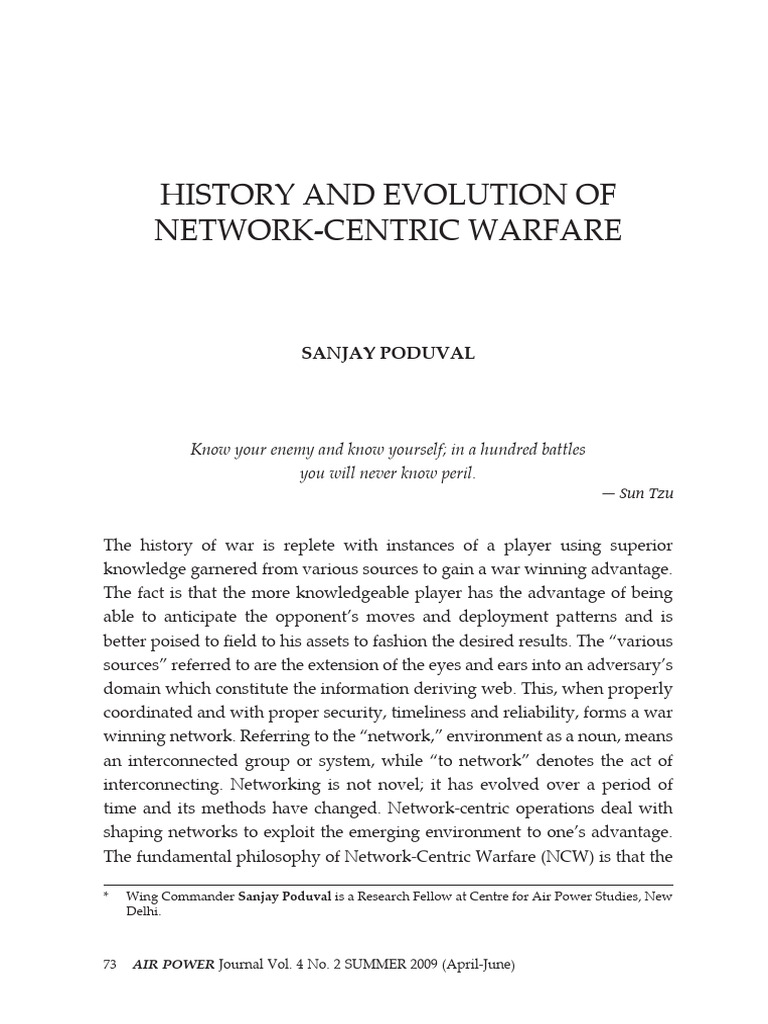 Netcentric Warfare 2 | PDF | Telegraphy