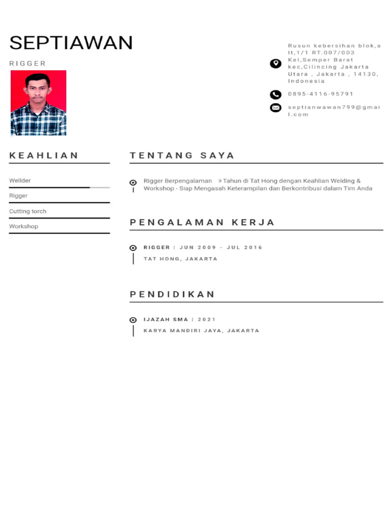 CV Septiawan | PDF