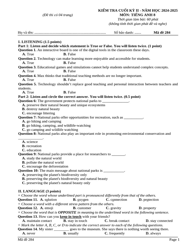 A8-Hk2-Thi TH 2 | PDF | Desert | Natural Environment
