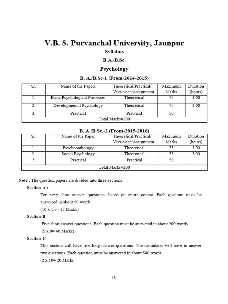Ba BSC Psychology | PDF | Psychology | Health Psychology