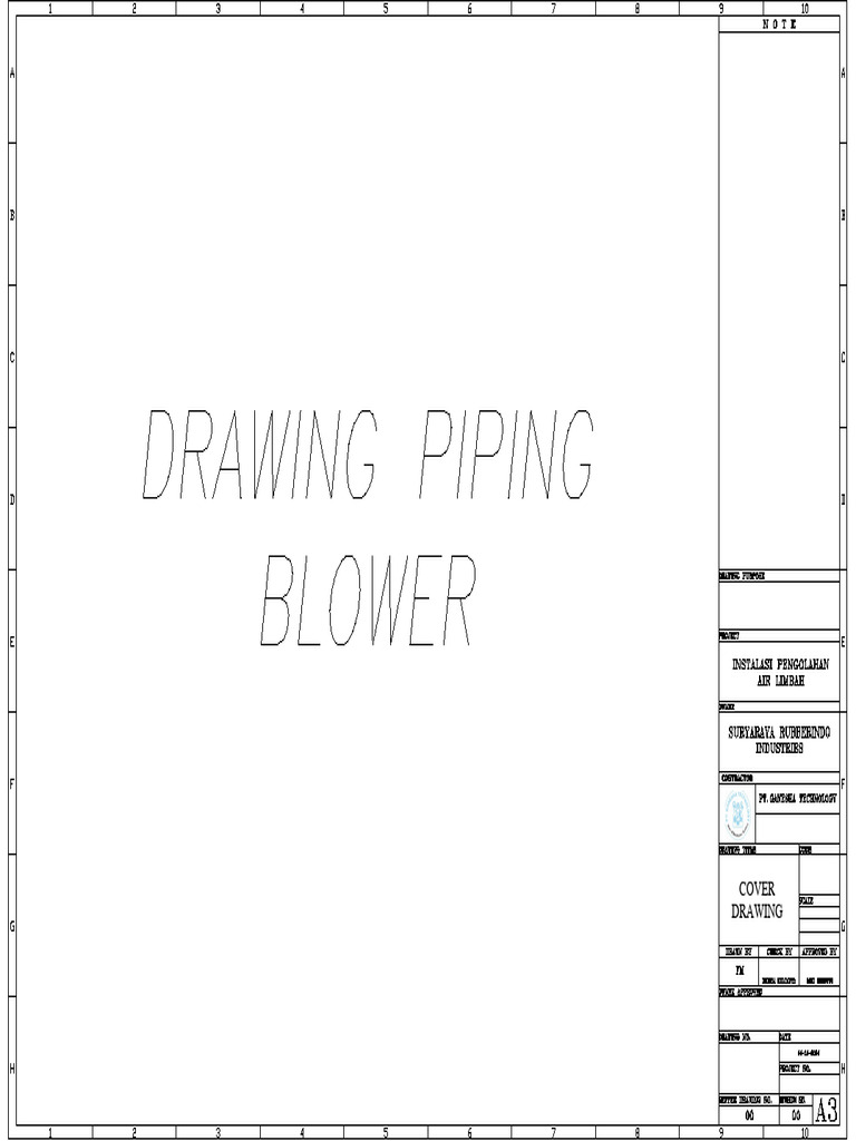 Drawing Piping Blower | PDF