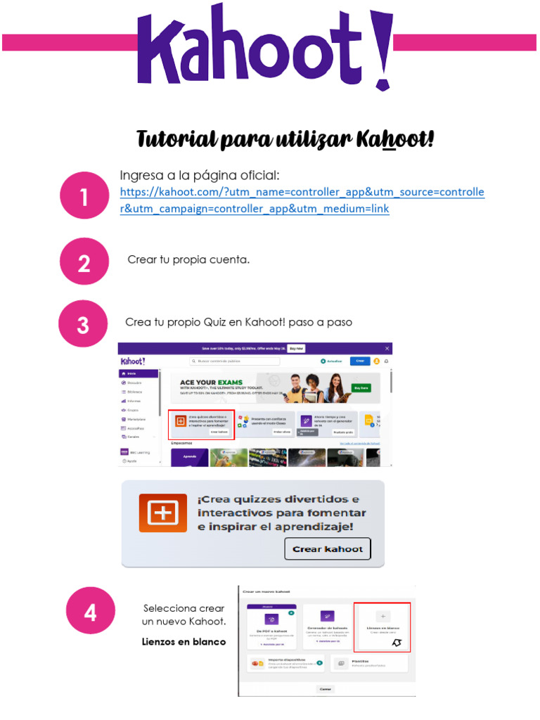 Tutorial para Utilizar Kahoot | PDF