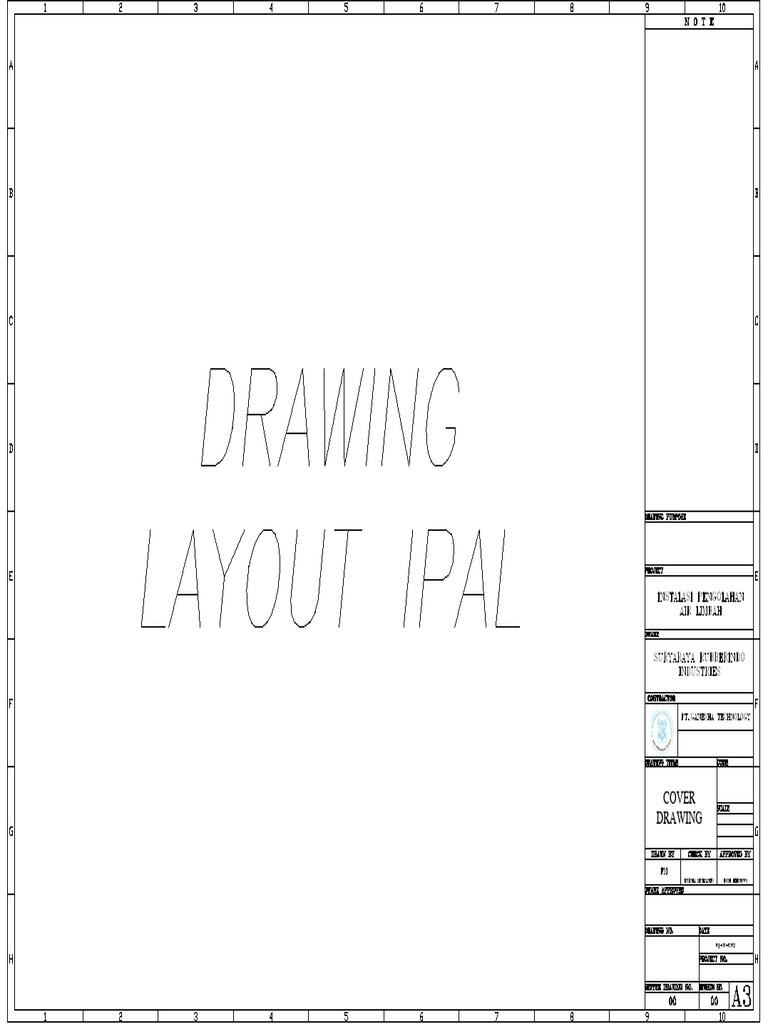 Drawing Layout Ipal | PDF