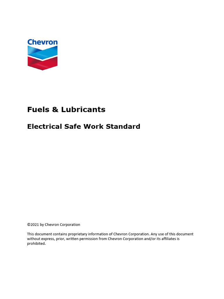 F-L Electrical Safe Work Standard | PDF | Electricity
