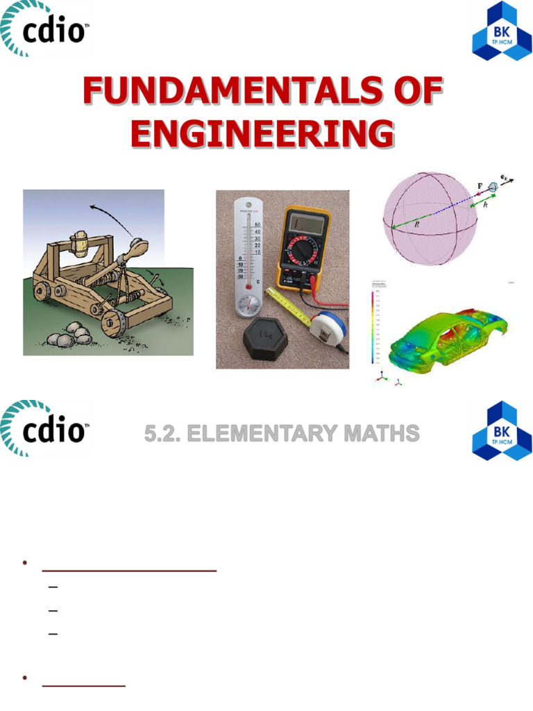 Chapter 5 - Engineering Fundamentals - P2 | PDF | Mathematical Concepts | Arithmetic